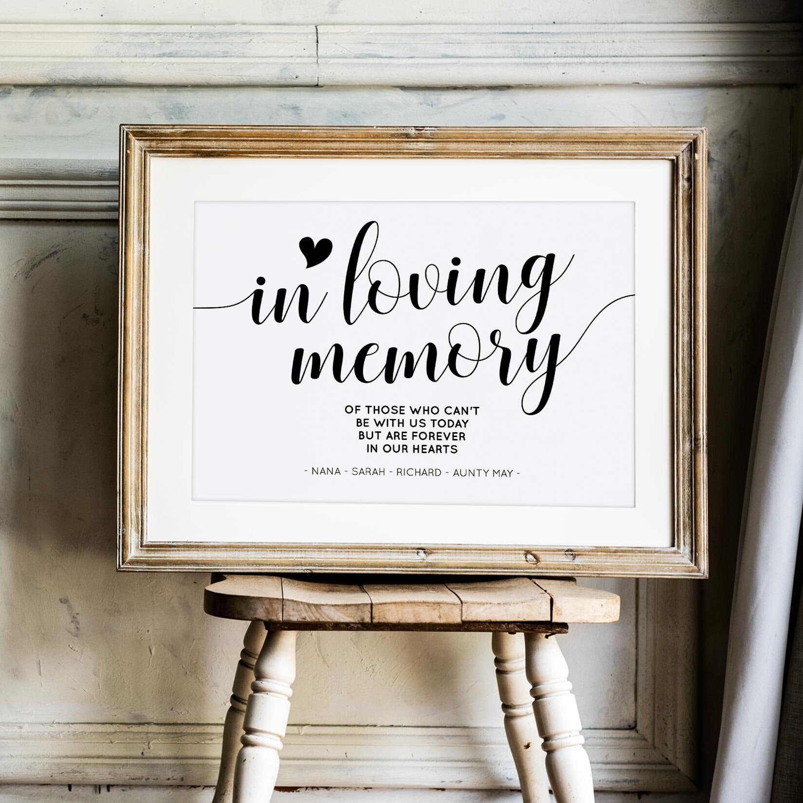 Party Supplies Paper Party Supplies Wedding Memory Sign Instant 