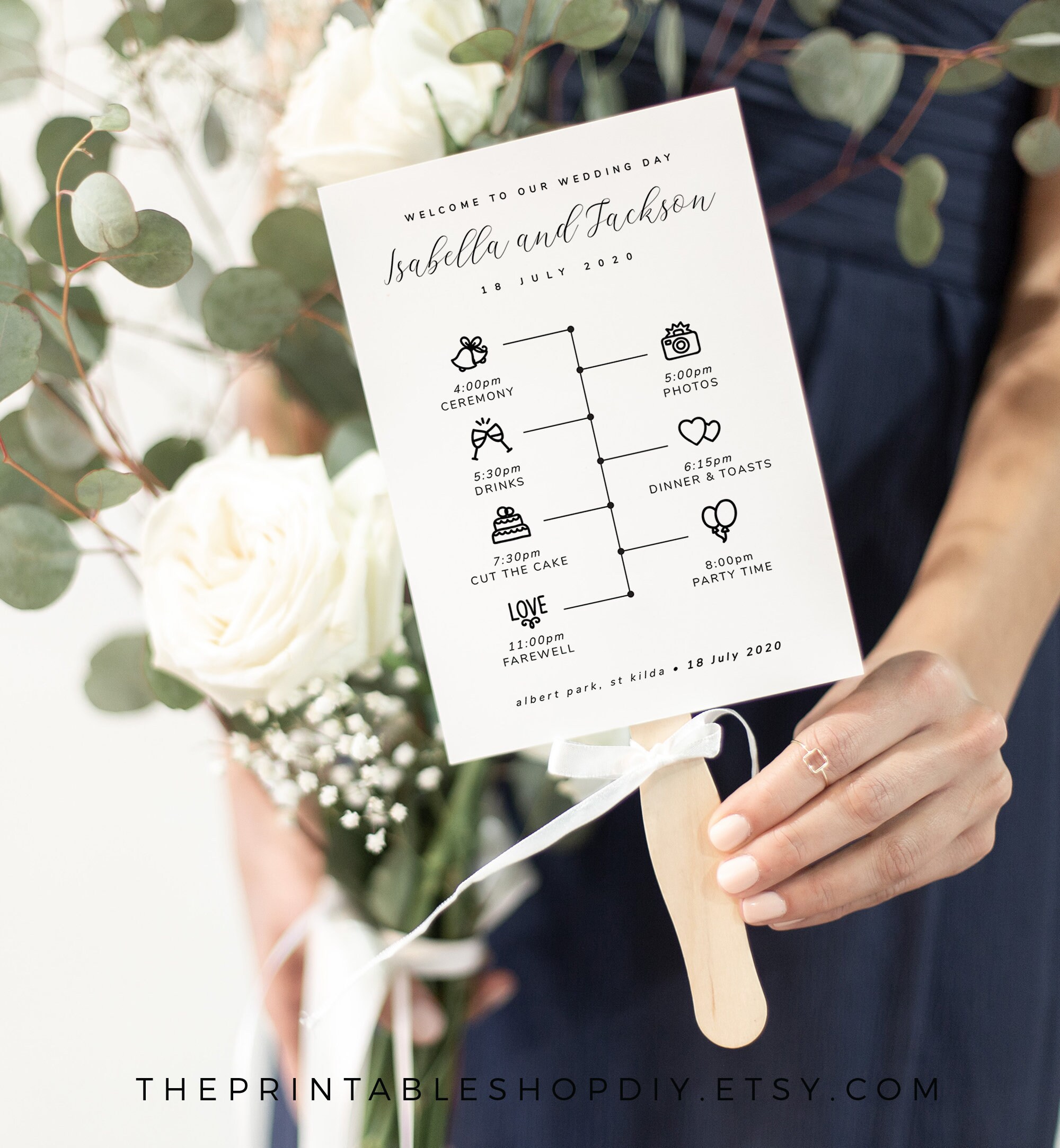 Invitations & Announcements Templates Wedding Day Timeline Wedding ...