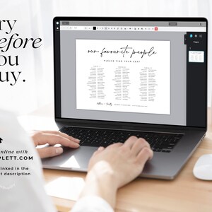 Modèle de menu imprimable vague, menu de mariage rose avec nom ...