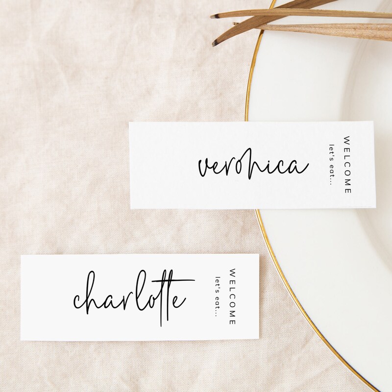 Name Place Cards - Etsy