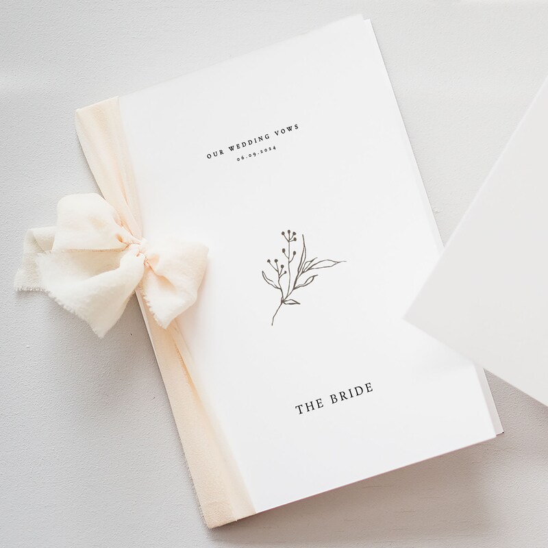 Vows Booklet - Etsy