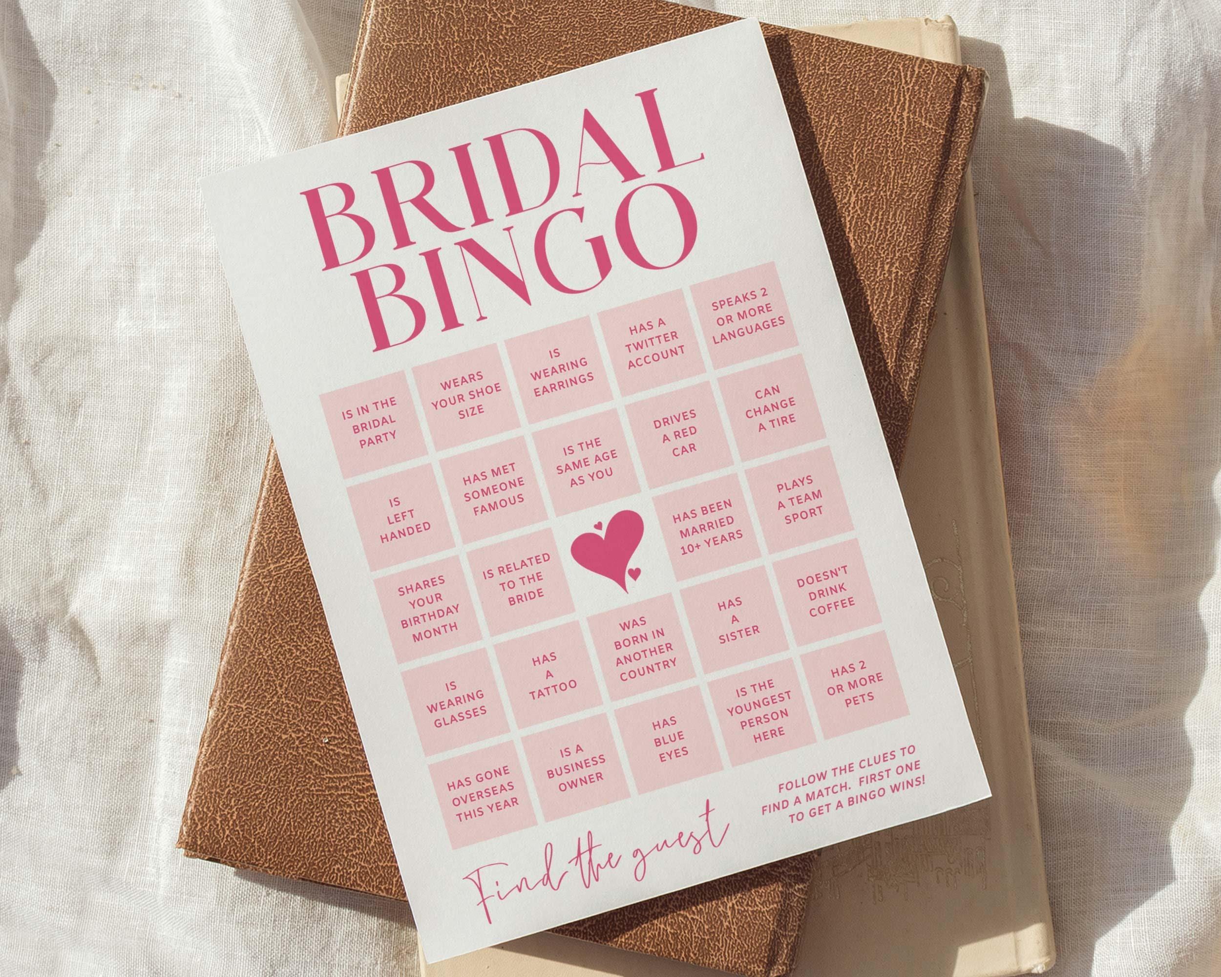 Printable Bridal Shower Game Bundle, Pretty in Pink (digital Download ...