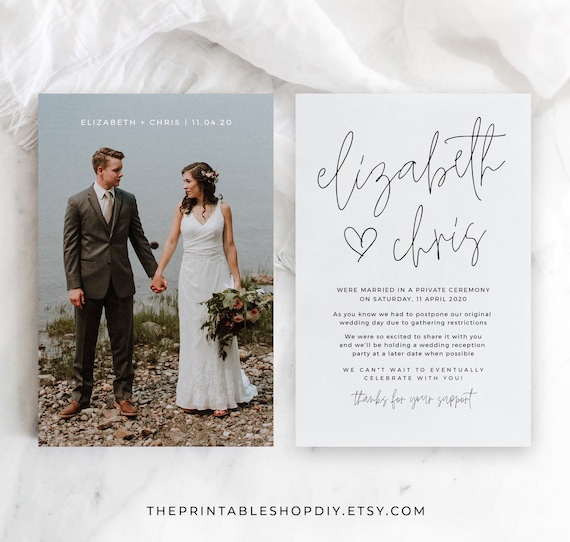 Wedding invitation announcement store