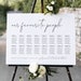 Landscape Seating Chart Template Long Tables Wedding Seating - Etsy