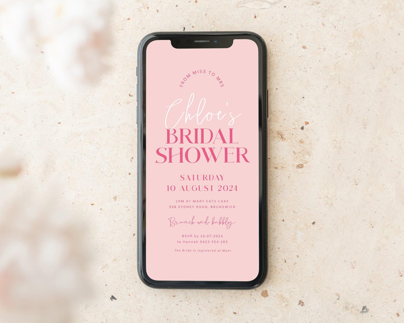Digital Bridal Shower Invitation Instant Download, Printable Bridal ...