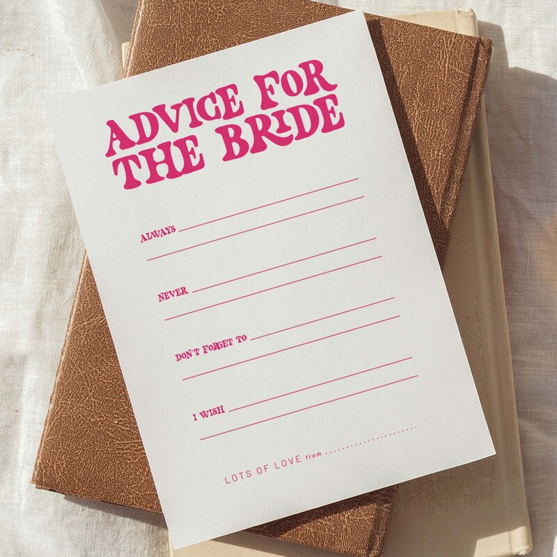 Advice for the Bride - Etsy