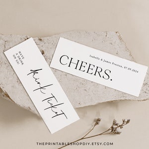 Printable Wedding Drink Tickets Template Download Wedding - Etsy