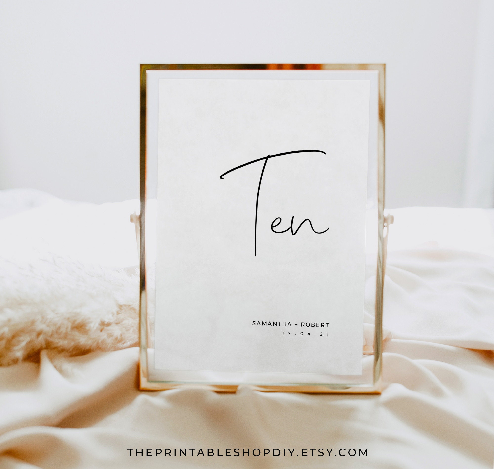 Printable Table Numbers Template Wedding Table Name Signs - Etsy Australia