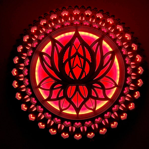 Sacred Geometry Shadow Lamp - Etsy