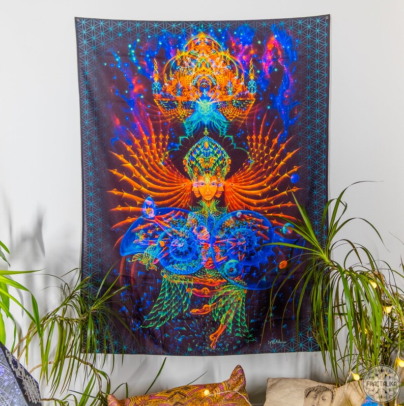 Mystical Art, Esoteric Tapestry, Spiritual Gobelin, Unique Gift ...