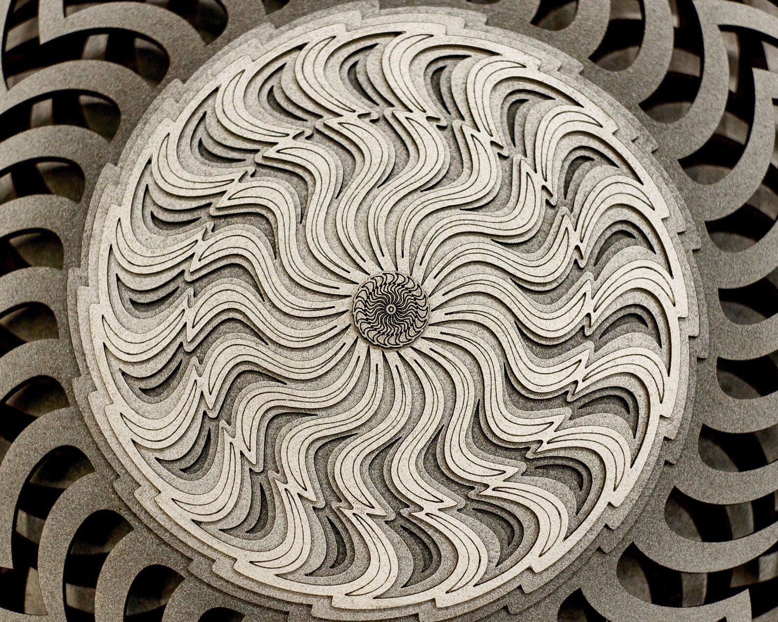 Kinetic Wooden Artwork Wall Motion Art Mandala Wall Decor - Etsy