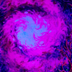 Acid Backdrop, Blacklight Tapestry, Magic UV Backdrop, Meditation Art ...