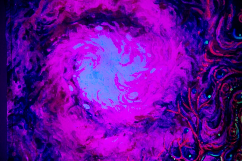 Acid Backdrop Blacklight Tapestry Magic UV Backdrop | Etsy