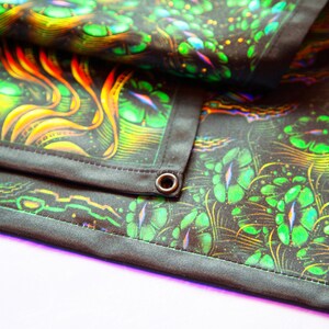 Trippy Tapestry Psychedelic Spiritual Psyart, Nature Fluorescent ...