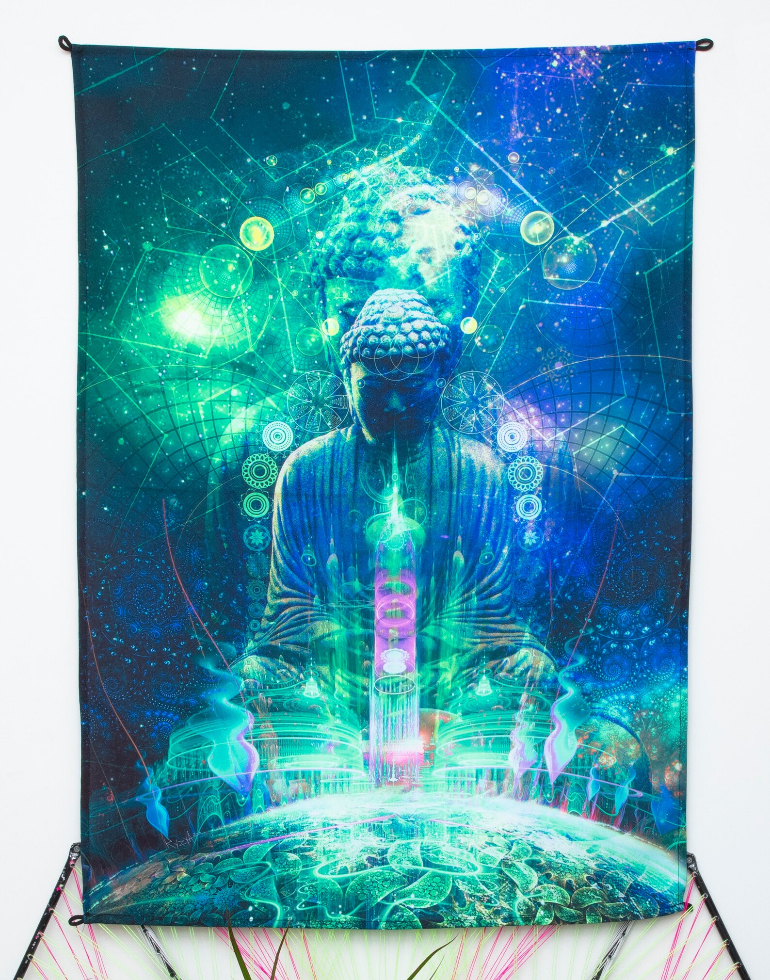 Psychedelic Blacklight Backdrop Buddha Tapestry Wall | Etsy
