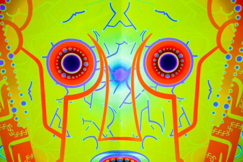 Psychedelic Tapestry, UV Wall Hanging, Trippy Wall Art, Trippy Tapestry ...