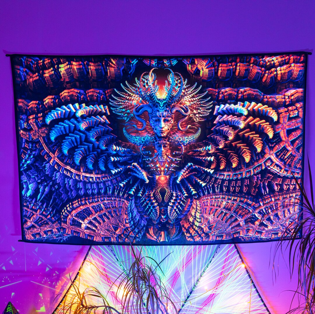 Spiritual Wall Hanging, Meditation Backdrop, Surreal Artwork ...