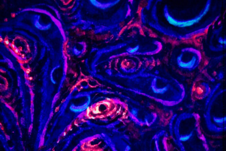 Acid Backdrop Blacklight Tapestry Magic UV Backdrop | Etsy