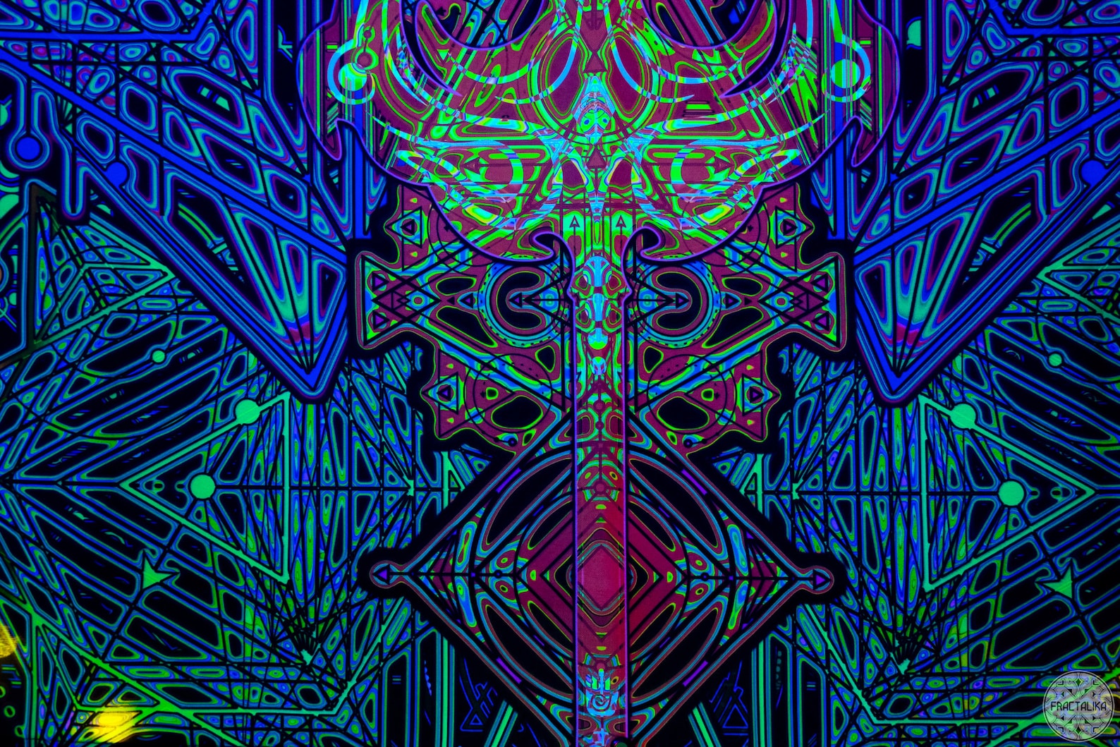 Psychedelic Blacklight Art Nature UV Fluorescent Glow Psytrip - Etsy