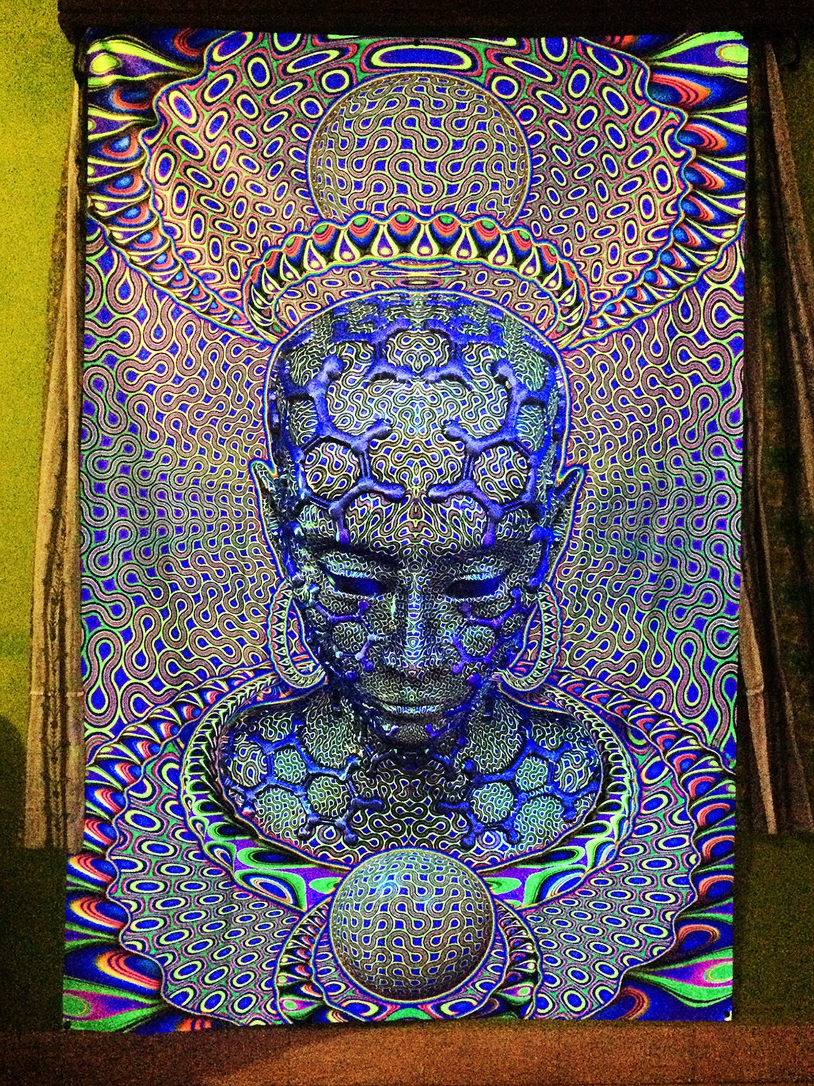 Trippy Tapestry Psychedelic Spiritual Luminokaya Psyart Nature | Etsy