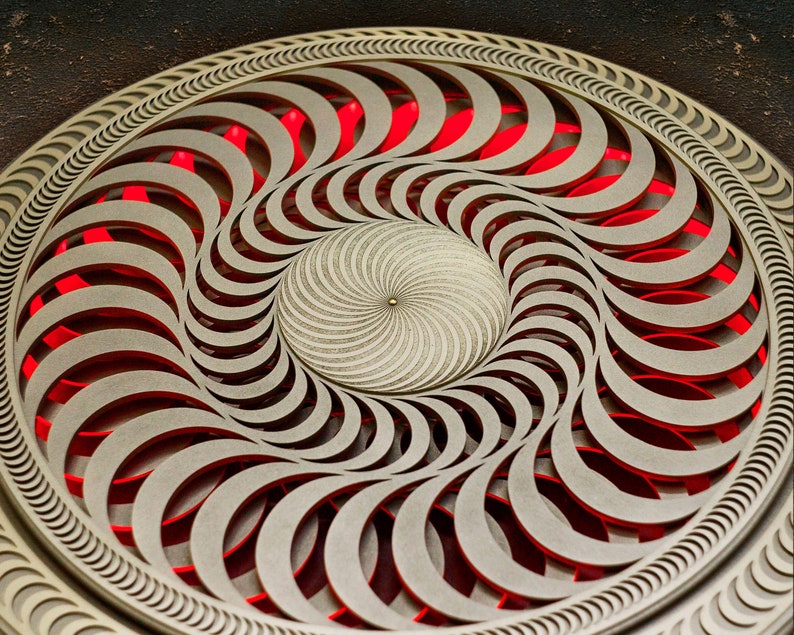 Kinetic Sculpture Kinetic Mandala Artwork Wooden Kinetic - Etsy