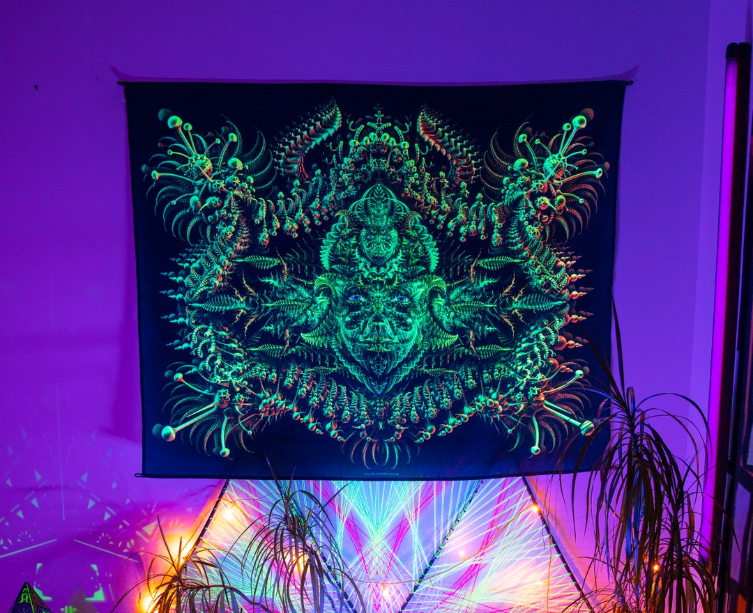 Visionary Backdrop, Trippy UV Backdrop, Festival Decor, Unique Decor ...