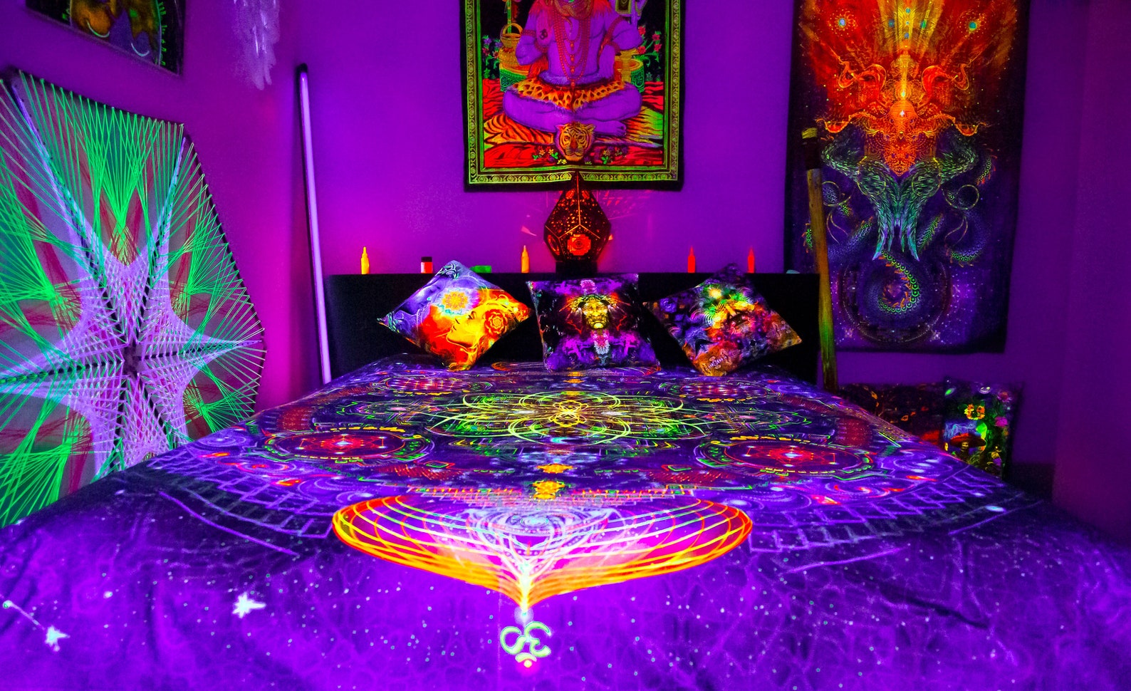 Hippie Blanket, Hippie Bedding, Trippy Bedding, Picnic Blanket Hippie ...