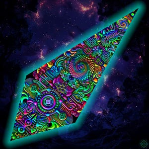 Fluorescent Festival Stage Decoration, UV Reactive Ceiling Canopy ...