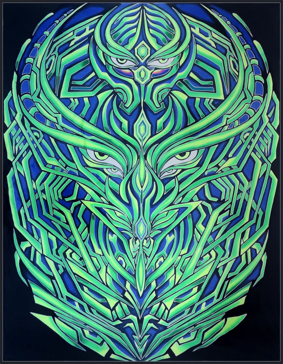 Psychedelic Backdrop Mushroom Tapestry Trippy Wall Art UV Decorations ...