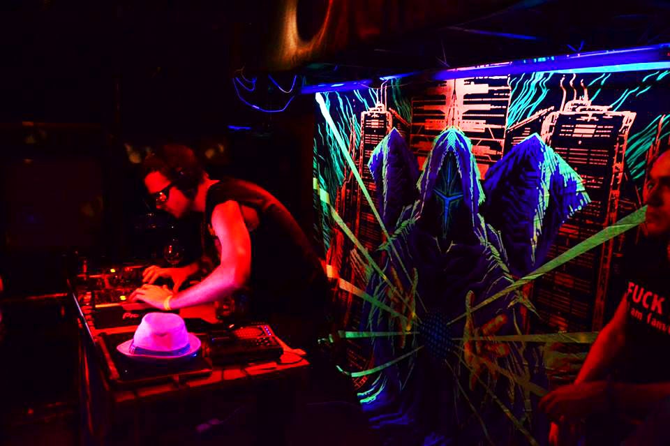 Cyberpunk Tapestry, Neon Ultraviolet Deco, Postapocalypse Darksynth ...