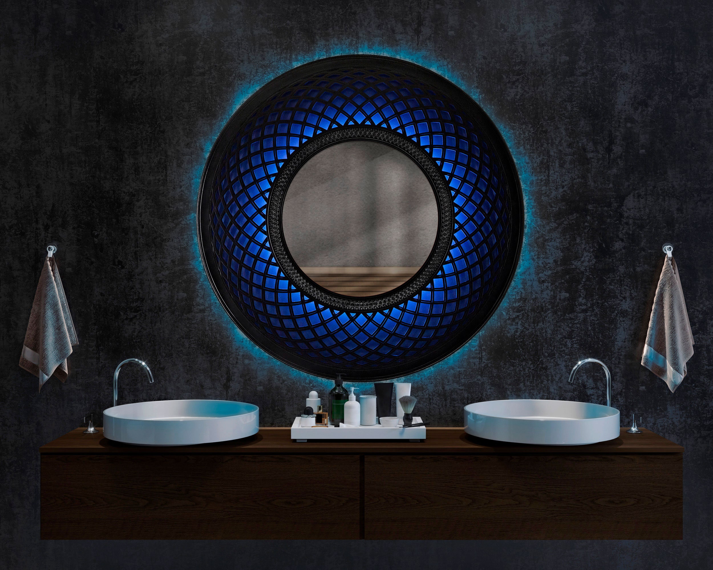 Bohemian Wall Deco, Mandala Mirror, Contemporary Mirror, Mirror Wall ...