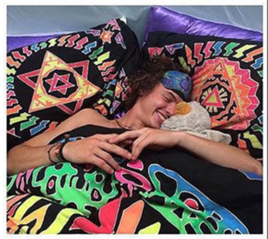 Psychedelic Bedset Trippy Bedding UV Bedset Fluorescent | Etsy