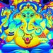 Trippy Tapestry Ganesh Wall Art Fluorescent Tapestry UV - Etsy