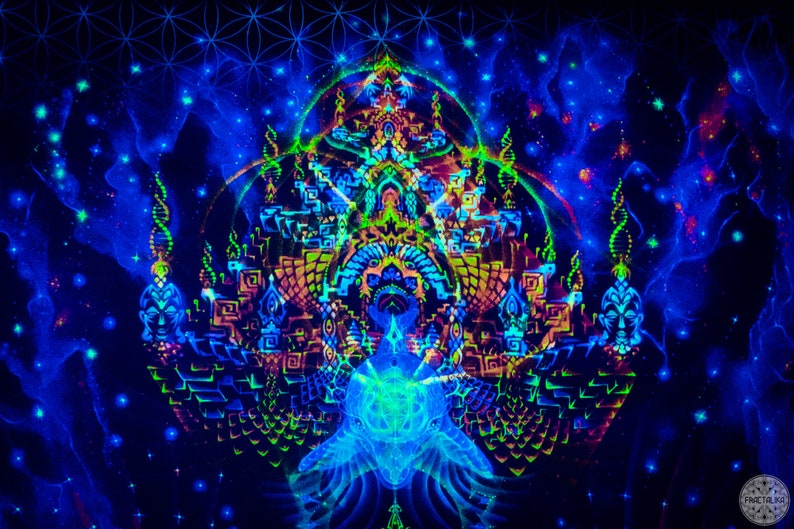 Mystical Art, Esoteric Tapestry, Spiritual Gobelin, Unique Gift ...