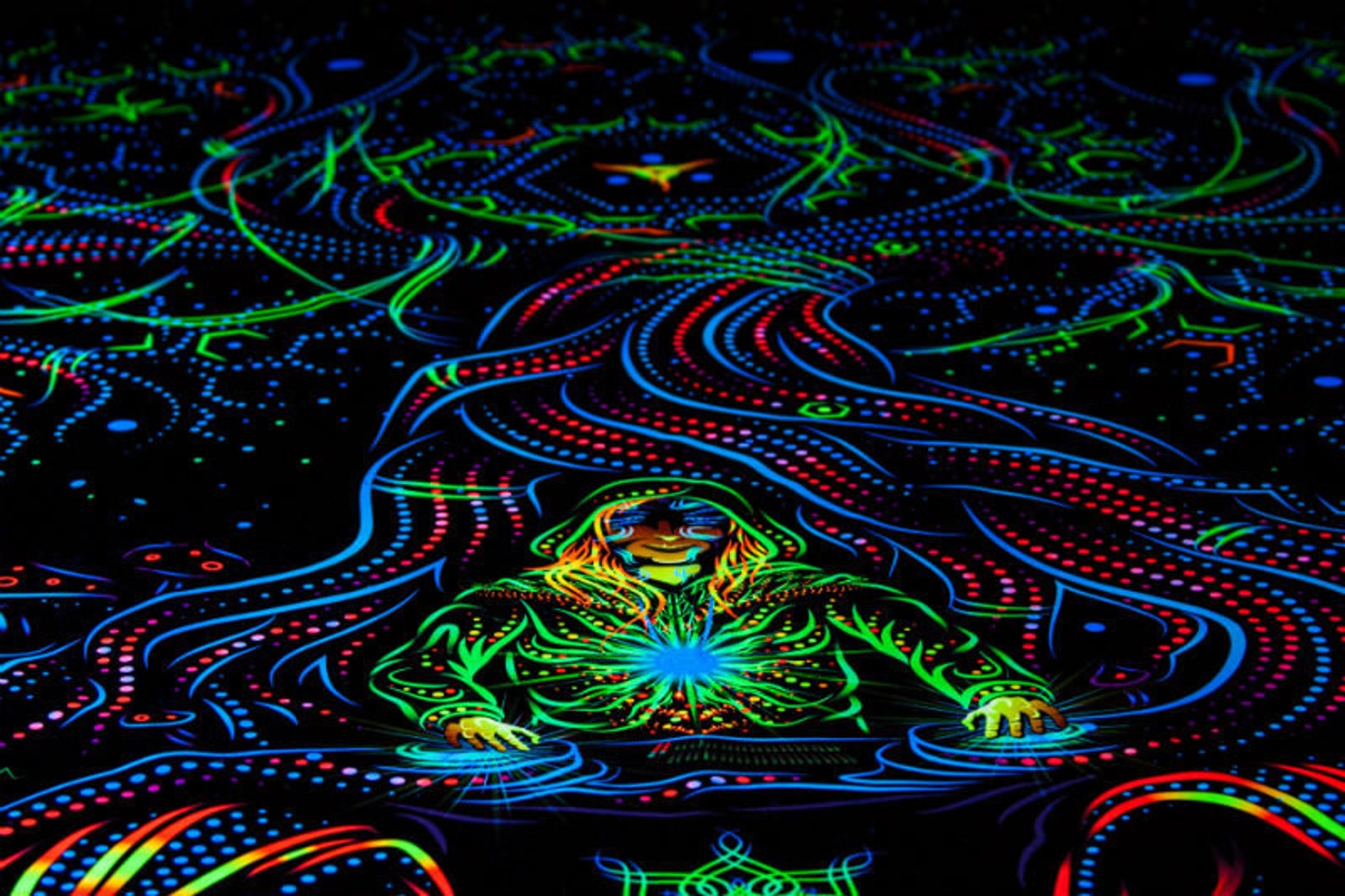 Trippy Tapestry Psychedelic Spiritual Psyart Nature - Etsy