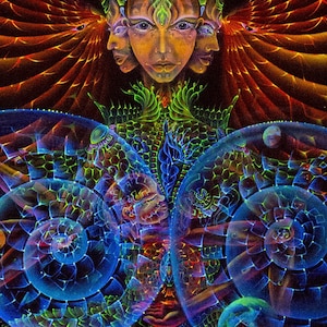 Mystical Art Esoteric Tapestry Spiritual Gobelin Unique | Etsy