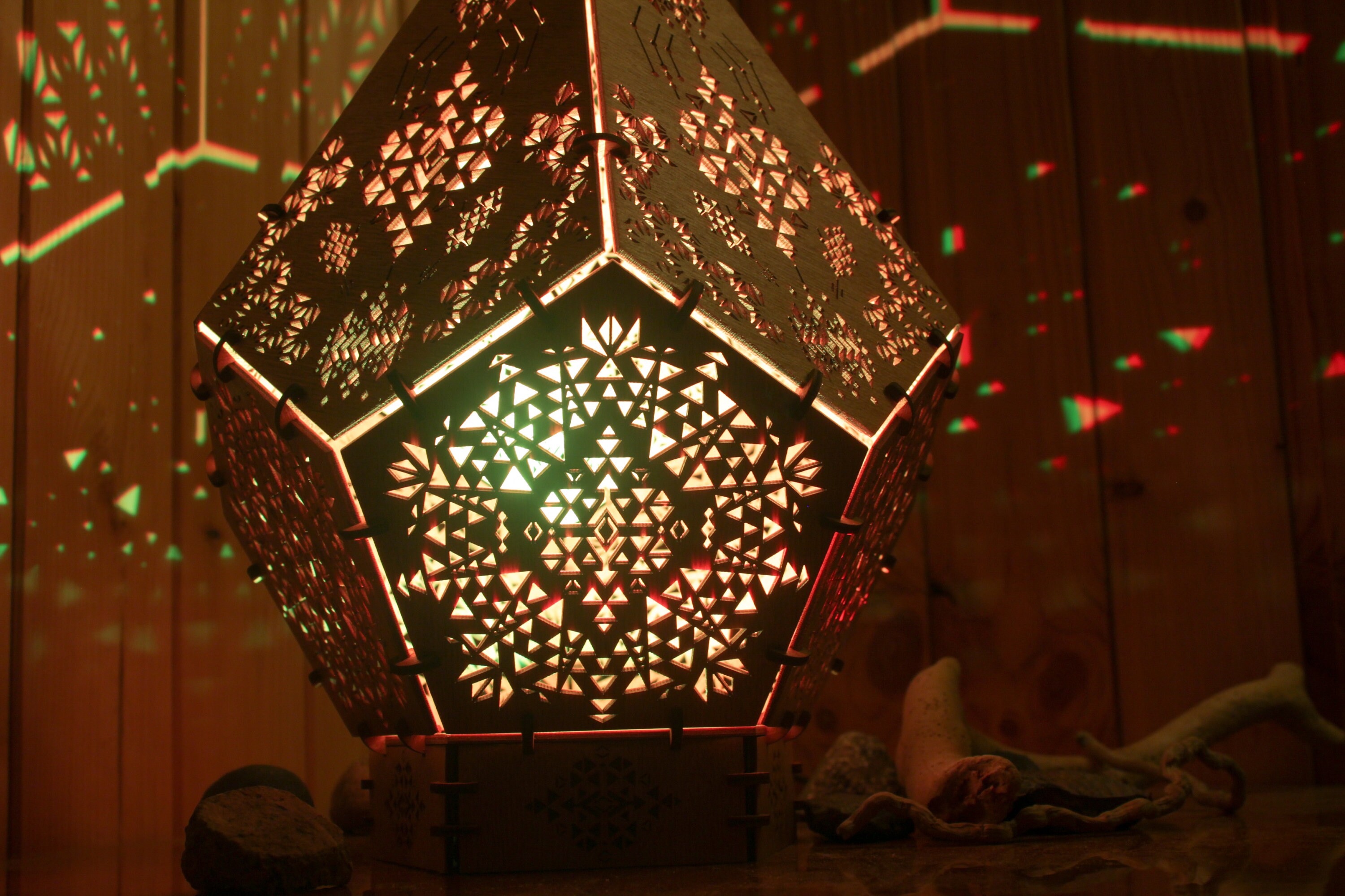 Sacred Geometry Psychedelic Lamp Projector Boho Lampshade | Etsy