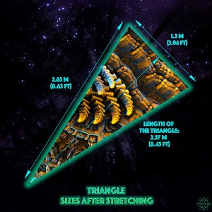 Ceiling Rave Party UV Decor, Dj Booth and Stage Canopy, Fluorescent Goa ...