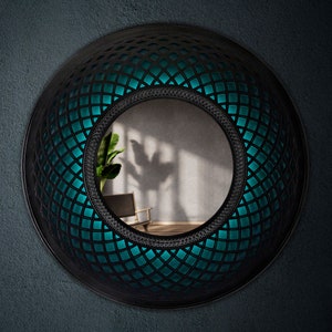 Bohemian Wall Deco, Mandala Mirror, Contemporary Mirror, Mirror Wall ...