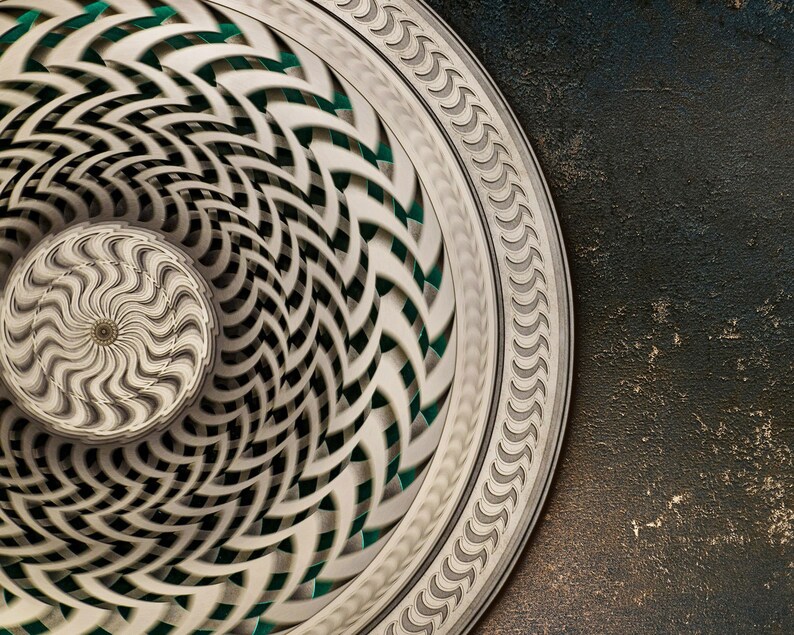 Kinetic Wooden Artwork Wall Motion Art Mandala Wall Decor - Etsy