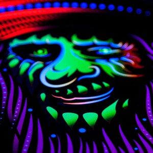 Trippy Blacklight Poster Psychedelic Art Mushroom Tapestry UV ...