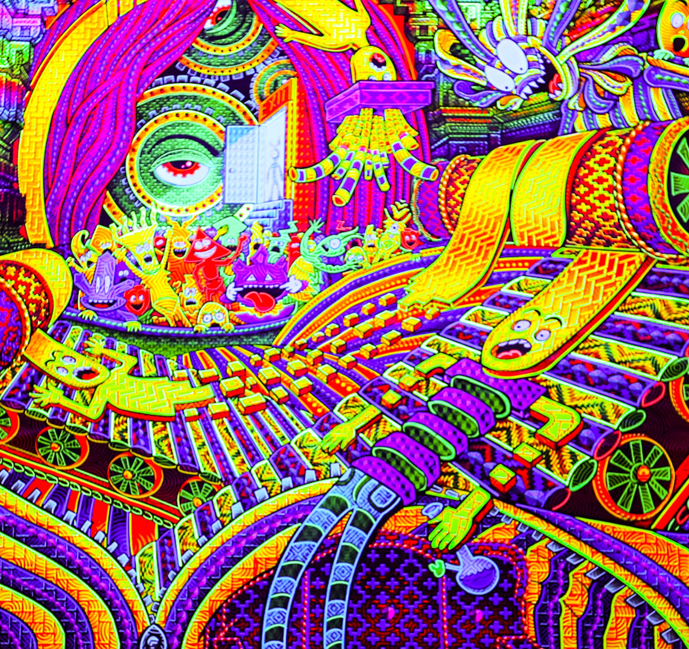 Psychedelic Painted Room