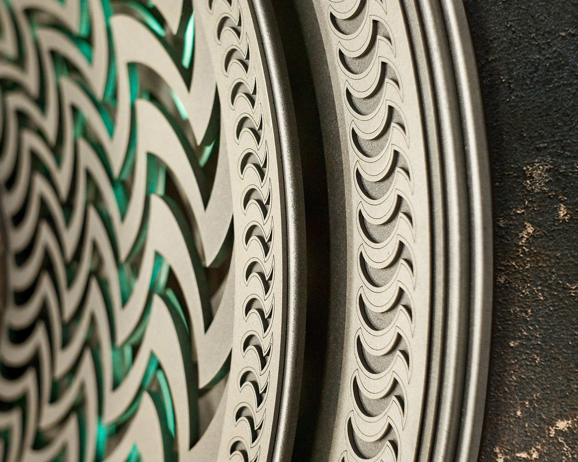 Kinetic Wooden Artwork Wall Motion Art Mandala Wall Decor - Etsy