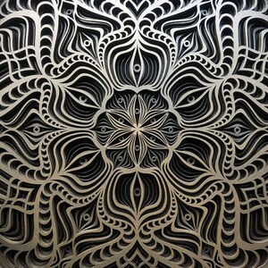 Mandala Wall Decor Wooden Mandala Wall Art Bohemian Room | Etsy