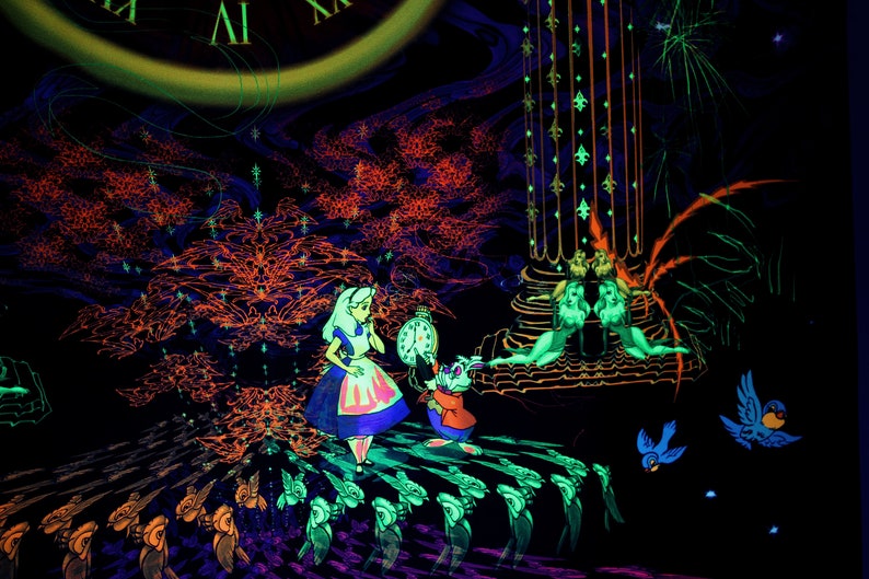 Psychedelic UV 420 Blacklight Backdrop Tapestry Wall Hanging | Etsy