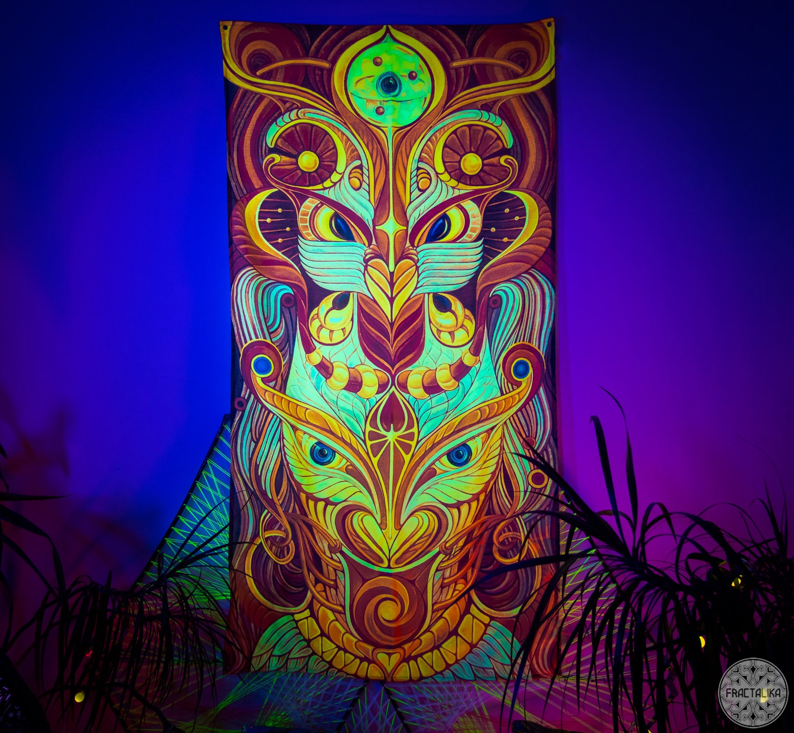 Forest UV Backdrop Bohemian Wall Hanging Totem Backdrop - Etsy