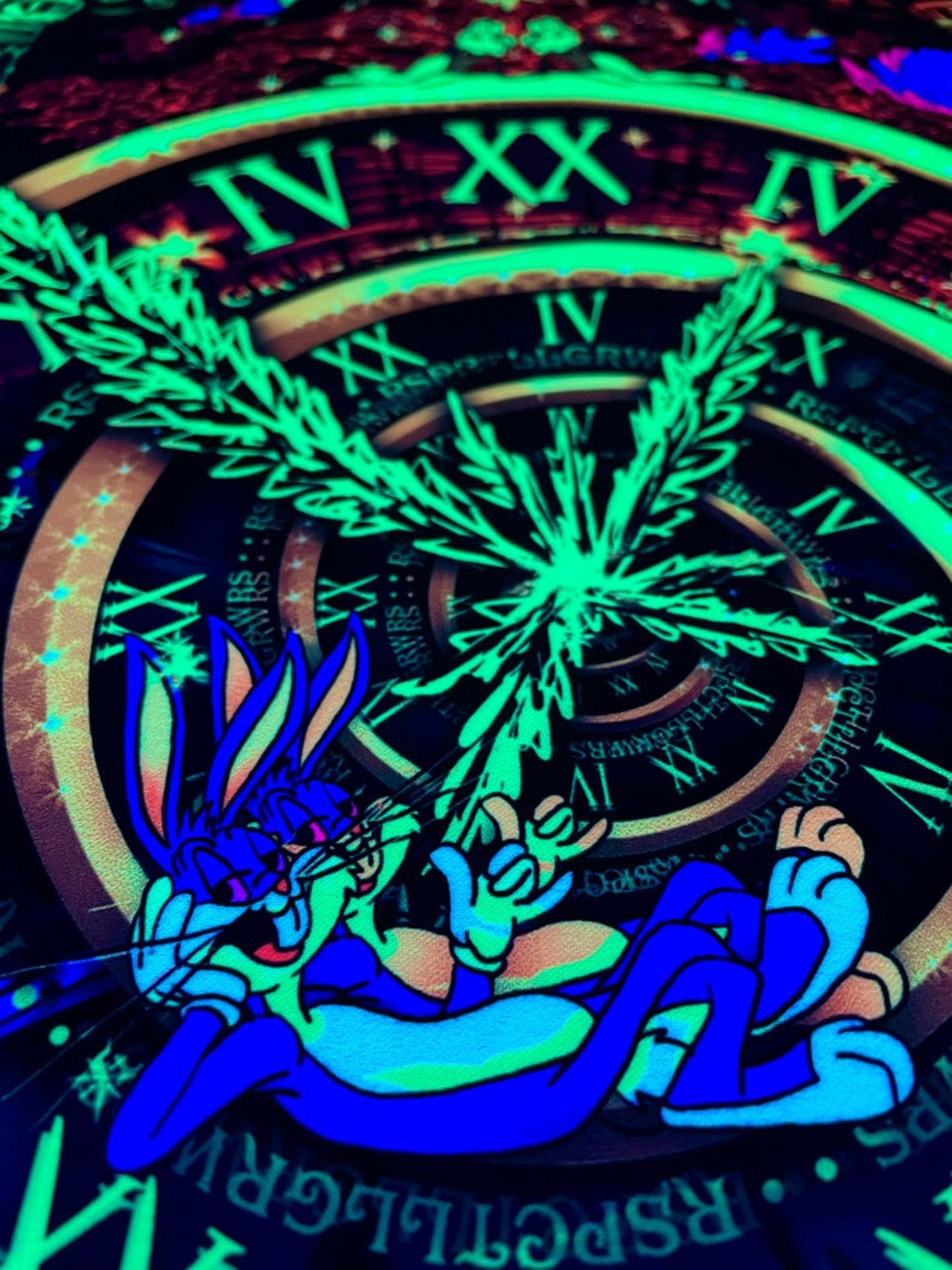 Psychedelic UV 420 Blacklight Backdrop Tapestry Wall Hanging - Etsy