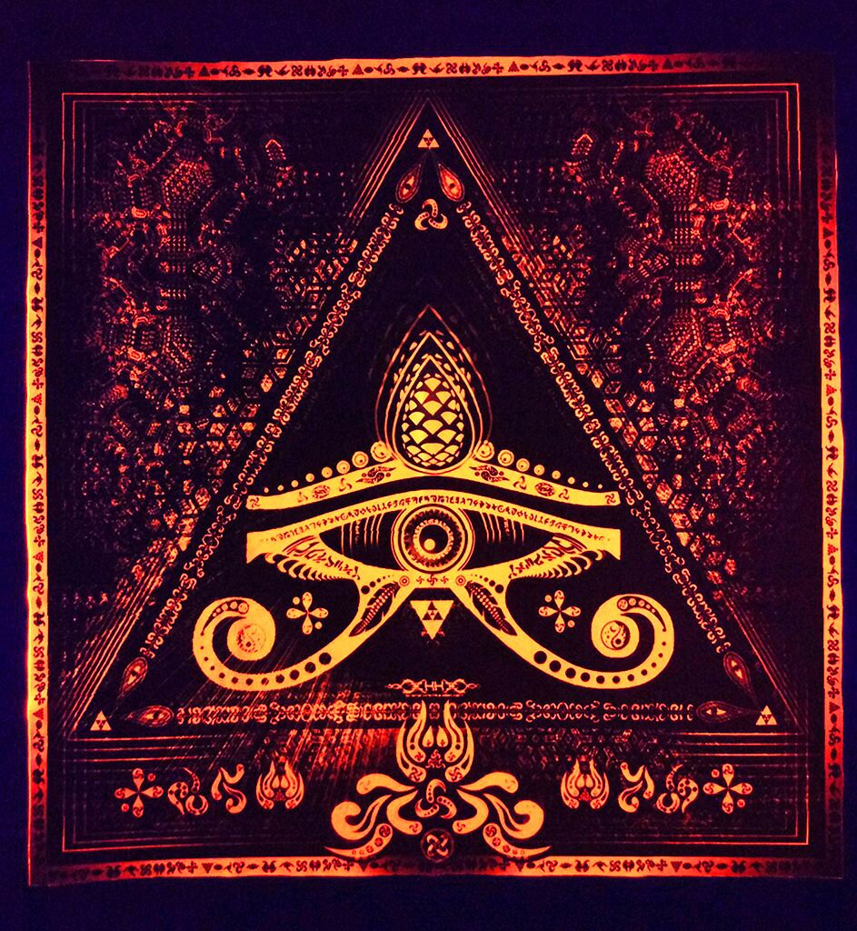 Psy Backdrop UV Active Meditation Acid Spiritual Blacklight - Etsy