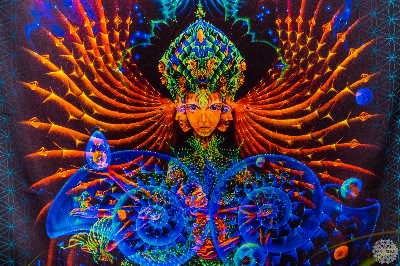 Mystical Art, Esoteric Tapestry, Spiritual Gobelin, Unique Gift ...