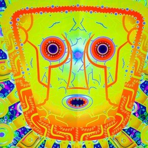 Psychedelic Tapestry, UV Wall Hanging, Trippy Wall Art, Trippy Tapestry ...